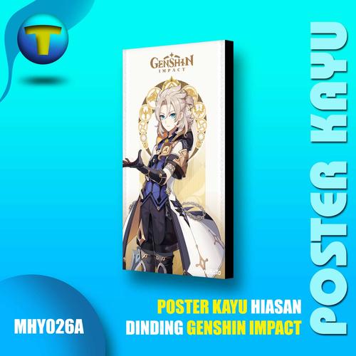 Jual Genshin Impact Monstad Character Hiasan Dinding Poster Kayu ...