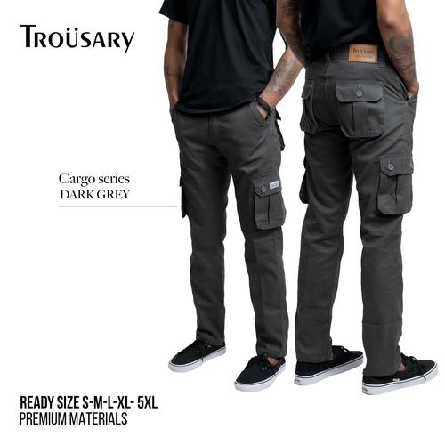 Jual TROUSARY ORIGINAL Celana Cargo Panjang Bahan Premium Pria dan Wanita - Hijau Army, S (27-28 ...