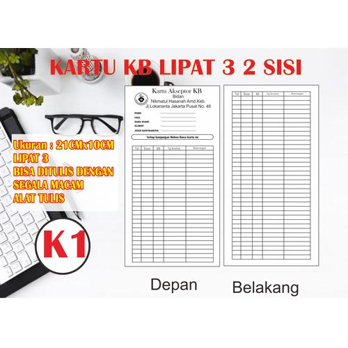 Jual KARTU KB LIPAT 3 - K4 - Kab. Lumajang - AR MULTIMEDIA | Tokopedia