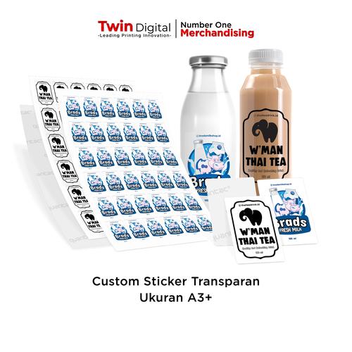 Jual Print Sticker label Transparan A3 - Cetak Stiker Transparan A3 ...