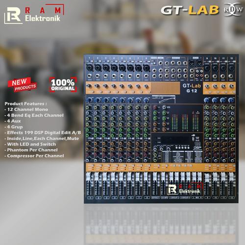 Jual Mixer Audio GT Lab G12 G 12 12 Channel By RDW Original - Jakarta ...