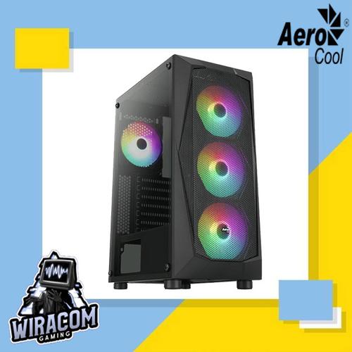 Jual CASING AEROCOOL FALCON V1 - FREE 4 FAN FRGB - MESH ATX GAMING CASE ...