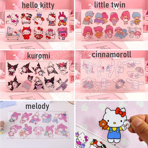 Jual stiker mika hello kitty melody little twin cinnamoroll pompompurin ...