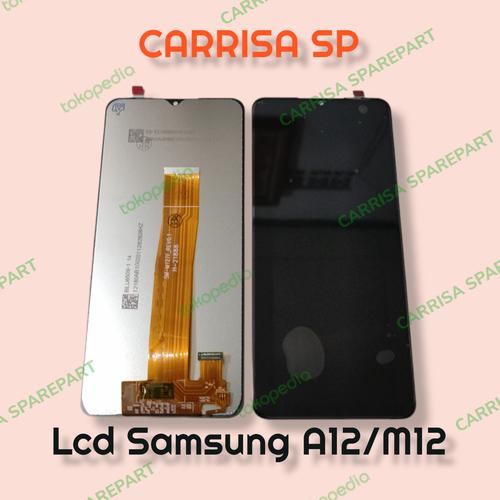Jual LCD SAMSUNG A12 / M12 FULLSET TOUCHSCREEN ORIGINAL - Hitam ...