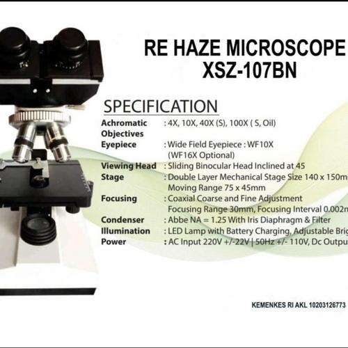 Jual Mikroskop / Microscope Re Haze XHZ 107 BN - Jakarta Pusat - SARMED ...