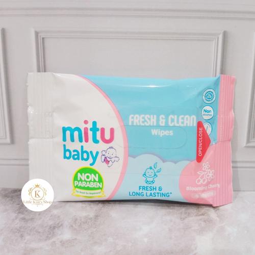 Jual Tisu Basah Mitu Sachet Isi 4 Sheets / Fresh and Clean Wipes ...
