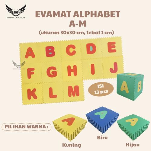 Jual Matras Eva PUZZLE ABJAD ALPHABET HURUF ABC/ Karpet Alas Lantai ...