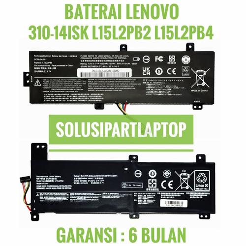 Jual Battery Baterai Batre IdeaPad 310-14IKB 310-14ISK/IKB L15L2PB2 ...