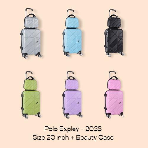 Jual KOPER POLO EXPLEY UKURAN 20 INCH - LILAC UNGU MUDA, 20+BEAUTYCASE ...