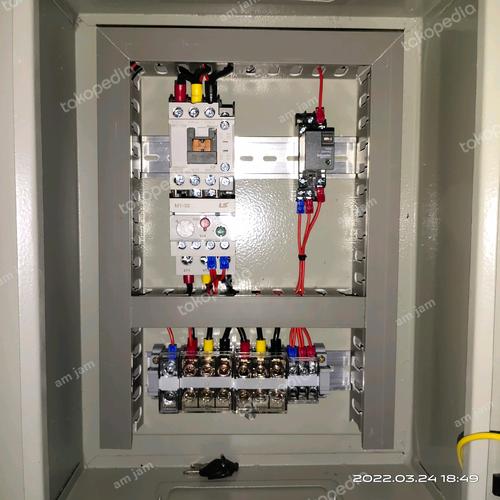 Jual panel pompa direct online 2,2kw-4kw kontaktor LS MC-12b+overload ...