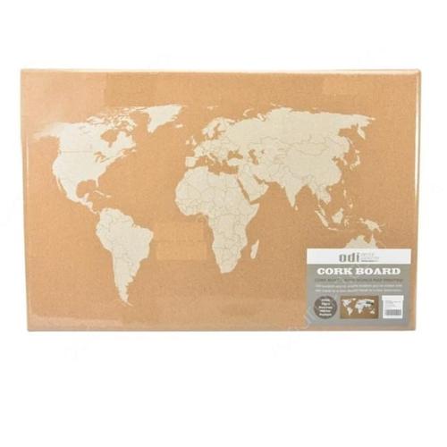 Jual PAPAN MADING KAYU | ODI CORK BOARD WORLD MAP 40X60 - Kota Bekasi ...