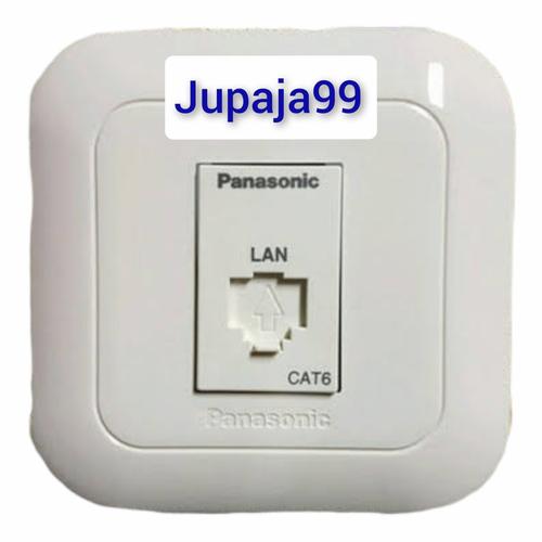 Jual PANASONIC STOP KONTAK DATA OUTLET CAT6 WEJ78019 + WEJ24886 PUTIH ...