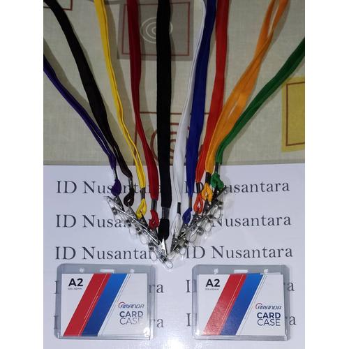 Jual Paket Tali Jepit Besi + ID Card Case A2 - Cokelat - Kab. Bekasi ...