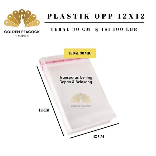 Jual PLASTIK OPP 12X12 / BUNGKUS ROTI + LEM TEBAL 27 MIC - Kota ...