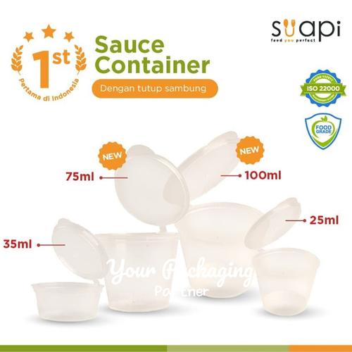 Jual Cup Puding 75ml Tutup Sambung / Cup Sauce Sambal Saos Container ...