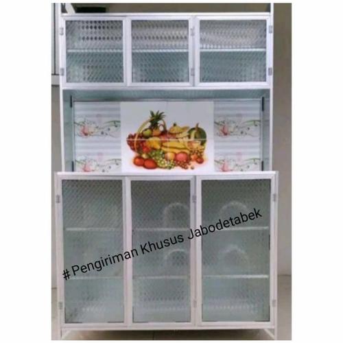 Jual rak piring aluminium rak piring 2 pintu kitchen set 2 pintu rak ...