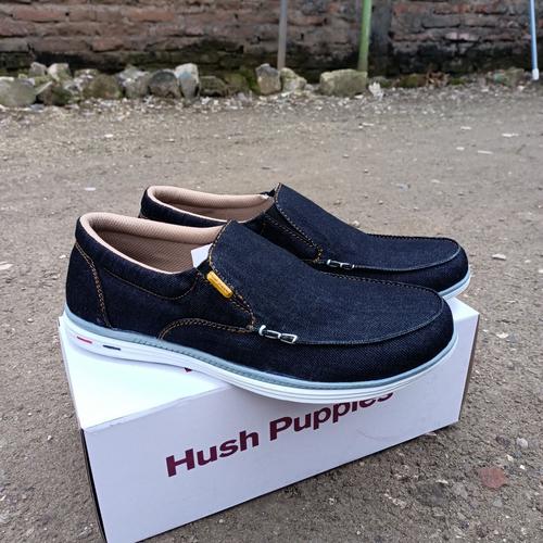 Jual Sepatu Selop Hush Puppies Navy Jeans , Sepatu Casual Hush Puppies ...