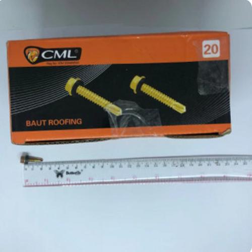 Jual BAUT ROOFING 12x 20 / 2 CM SEKRUP BAJA RINGAN SKRUP ATAP SPANDEK ...