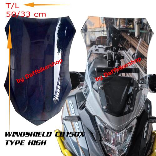 Jual AKSESORIS VARIASI WINDSHIELD VISOR HONDA CB150X TYPE HIGH - Kab ...