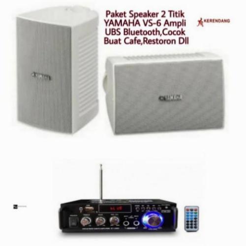 Jual Paket Speaker Untuk Cafe/Resto Dll 2Titik YAMAHA VS-6 Ampli USB BT - Jakarta Utara ...