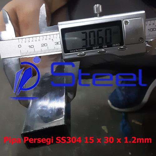 Jual PIPA PERSEGI SS304 15X30 X 6000mm | Hollow Stainless 304 ...
