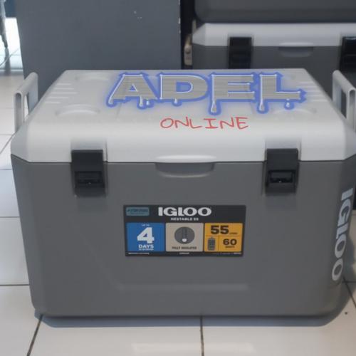 Promo IGLOO 55L Cooler Box Nestable / Box Pendingin / Box ikan - Abu ...