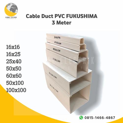 Jual Kabel Duct PVC Putih 100x100 3 Meter FUKUSHIMA - MURAH - Jakarta ...