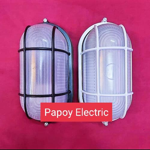 Jual Kap Lampu Ball Ice Oval/Rumah Lampu Kapal Dinding Outdoor Fiting ...