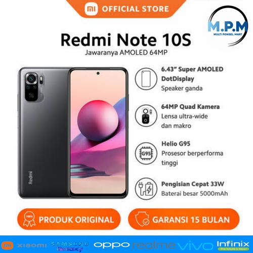 Jual Handphone Smartphone Xiaomi Redmi Note 10s - Garansi Resmi TAM ...