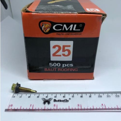 Jual BAUT ROOFING 12x 25 / 2.5CM SEKRUP BAJA RINGAN SKRUP ATAP SPANDEK ...