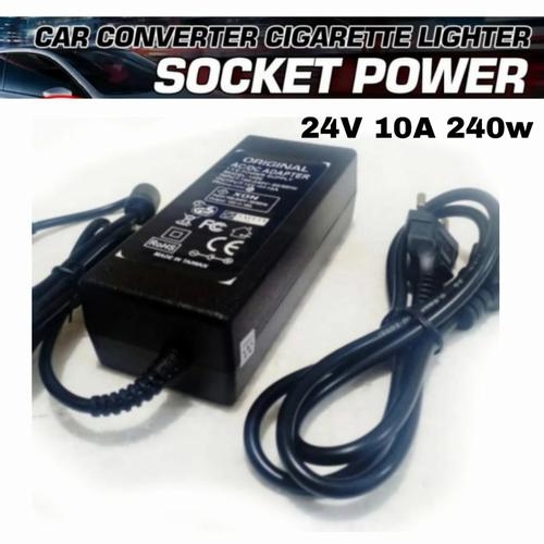 Jual socket adaptor 24v 10A 240w 24 volt 10 ampere lighter soket mobil ...