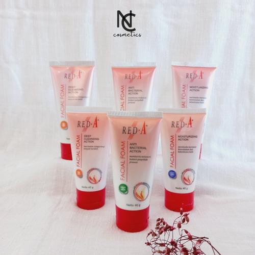Jual Facial Foam Red A Deep Cleansing|Anti Bacterial|Moisturizer-40ml|80ml - Anti Bacterial ...