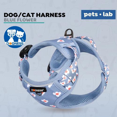 Jual Dogness Harness Elegant Vest Anjing Kucing Baju Biru Blue Flower ...