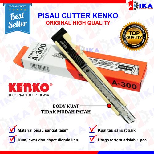 Jual Cutter Pisau KENKO 100% A-300 kecil handy alat potong silet tajam ...