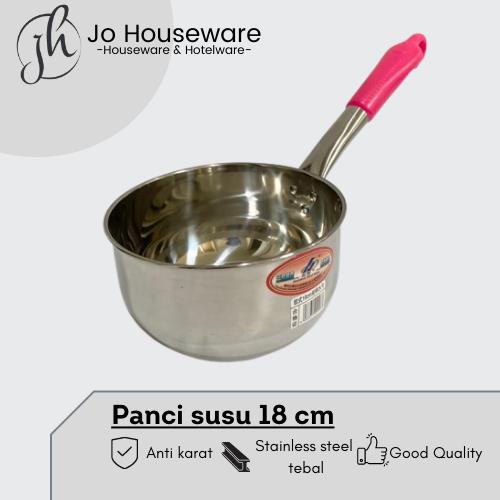 Jual Panci susu stainless steel gagang warna tebal diameter 18 cm P1-18 ...