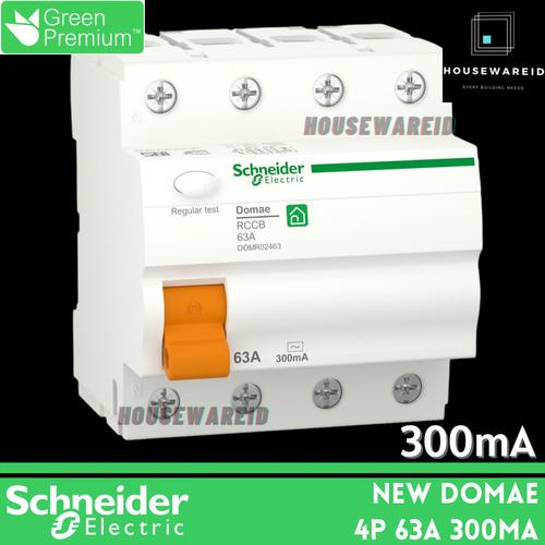 Promo ELCB RCCB Schneider Domae 4p 63a 300mA 4 Phase DOMR02463 Original ...