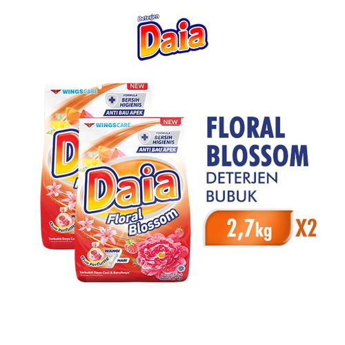 Promo Daia Deterjen Bubuk Floral Blossom 2.7 kg x 2 pcs - - Wings ...