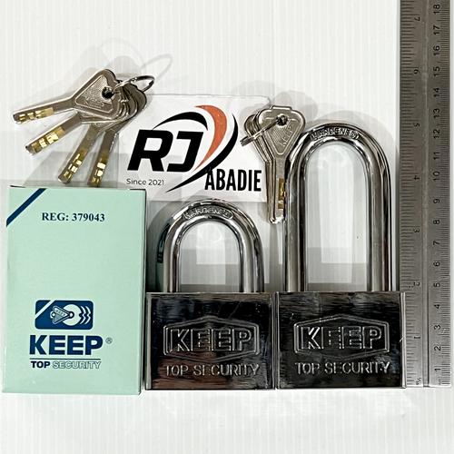 Jual KEEP Gembok Baja Tebal Chrome Pagar Rumah Leher Pendek / Panjang ...