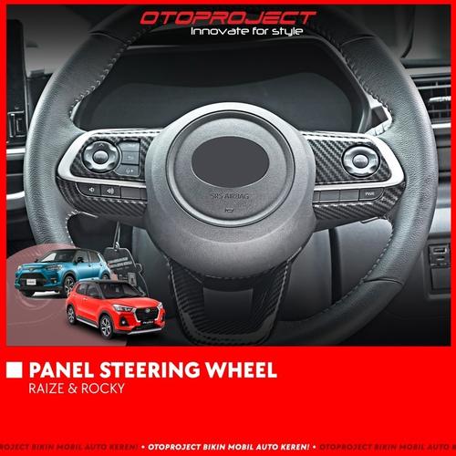 Jual Cover Panel Steering Stir Wheel Raize Rocky 2021-2022 Otoproject ...