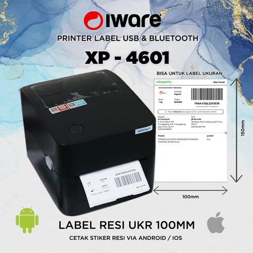 Jual PRINTER STIKER RESI TOKOPEDIA 100MM STICKER ALAMAT IWARE 4601 ...