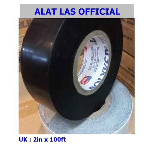Jual Polyken Wrapping Tape Polyken 2in x 100 Feet Original Hitam 2 inch ...
