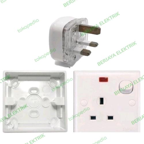 Jual Stop Kontak AC Set Komplit E15NR Classic Clipsal Schneider ...