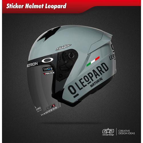 Jual Sticker Helmet Leopard - Putih - Kab. Bogor - concept_design ...