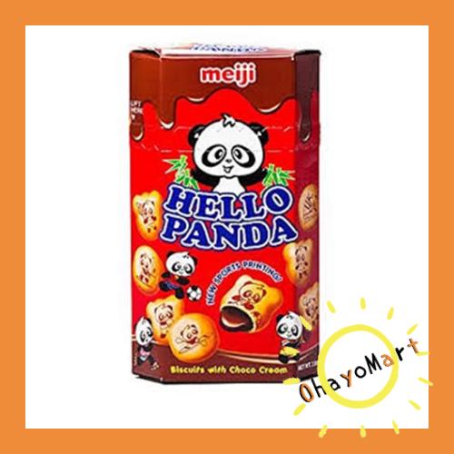 Jual Hello Panda Chocolate Snack / Meiji Hello panda Biskuit coklat ...