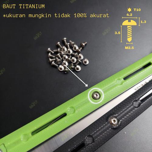 Jual Baut Torx T6 M2.5x3.5mm Small Truss Head Titanium - Kab. Banyumas ...