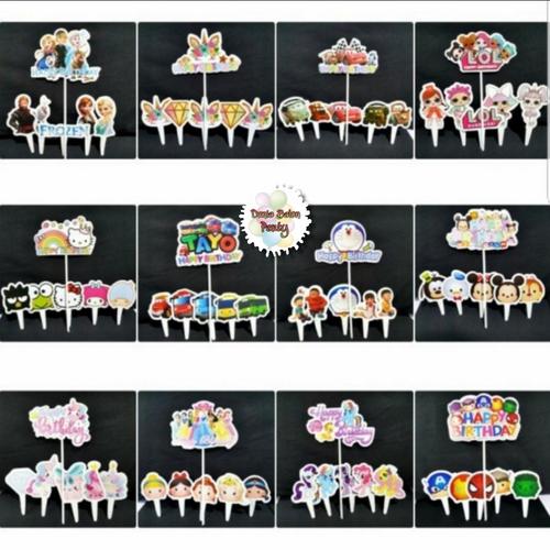 Jual Cake Topper / Tusukan Kue / Hiasan Kue Aneka Karakter - Jakarta ...