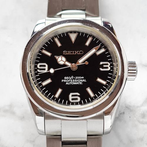 Jual CUSTOM BUILD MODIF MOD SEIKO SNOWFLAKE BLACKBAY jam pria homage ...