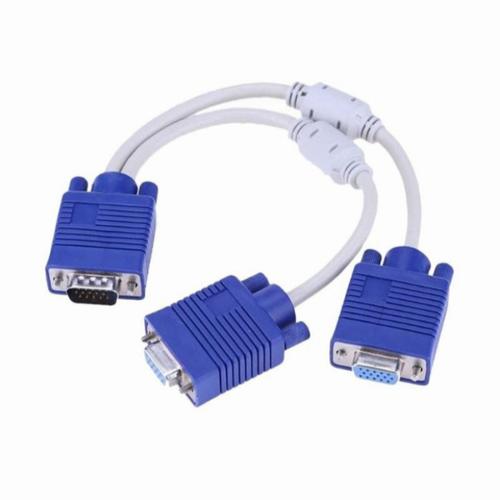Jual KABEL VGA SPLITTER CABANG 1 MALE KE 2 FEMALE DB15-VGA Splitter ...