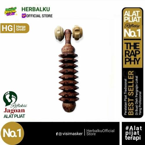 Jual Roll Pijat Kening Kepala Telapak Tangan Pijat Kayu Terapi Refleksi ...