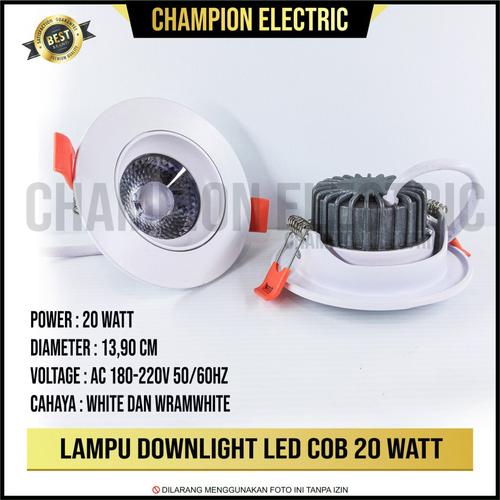 Jual Lampu Downlight Spotlight LED COB Spot Plafon 20W 20 Watt ...